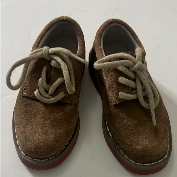 Tucker + Tate | Shoes | Tucker Tate Tan Suede Kids Dress Shoes 5 2 D ...
